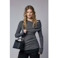 Jean Paul Gaultier Merino Wool Asymetric Pullover