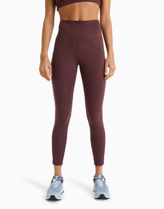Roxy Heart Into It - Knöchellange Sport-Leggings in Heidelbeere-Rot