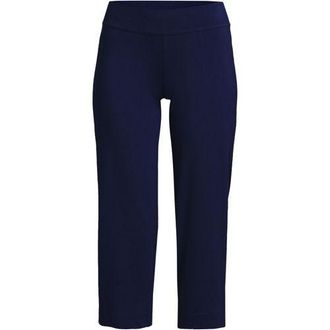 Lands End Stretch-Freizeithose in 3/4-Länge, Damen, Größe:52-54 plus, Blau, Baumwoll-Mischung, by Lands End