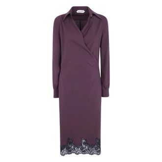 Alberta Ferretti Femme, Robes, Violet, Taille: 44 FR Shirt Robes