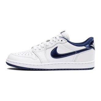 Nike Jordan Homme, Chaussures, Blanc, Taille: 44 1/2 EU Baskets Basses Metallic Navy