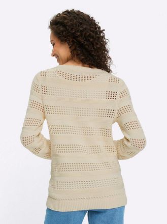 Heine Strickpullover Pullover Langarm Ajour