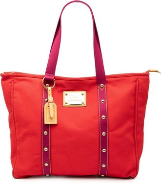 Louis Vuitton Shopper - Antigua Cabas GM - Gr. unisize - in Rot - f&uuml;r Damen