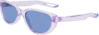 Nike unisex, Accessoires, Violet, Taille: ONE Size Injected Oversized Square Lunettes de soleil
