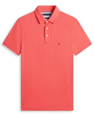 Tommy Hilfiger Piqu&eacute;-Poloshirt Slim Fit 1985 mit Stretch und Logo-Stickerei in