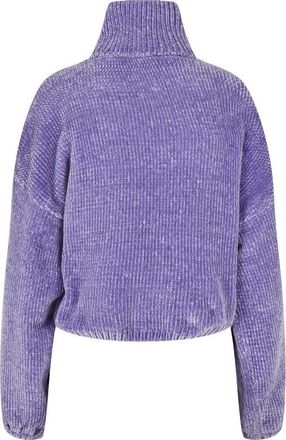 Urban Classics Sweatshirt Urban Classics Damen Ladies Short Chenille Turtleneck Sweater (1-tlg)