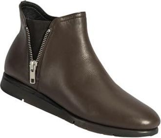 Desa Bottes pour Femme - Tige en Textile, Talon compens&eacute;, Respirantes, Lacets &eacute;lastiques | Brun - 37