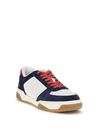 Valentino Garavani Mens Sparry Sneakers Dark Bluette-Bia-Coral Red-Bia-Bia-Iv-Am Bluette/bia/coral Red-bia/bia/iv-am