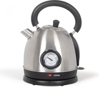 Livoo Bouilloire Sans Fil 1.8l 1800w Argent - DOD157S