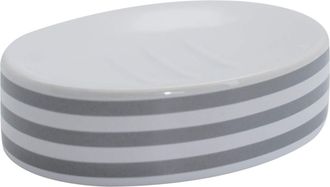 Harbour Housewares Keramik -Seifenschale - Grauer Streifen