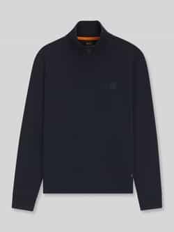 Boss Orange by Hugo Boss Regular Fit Troyer aus reiner Baumwolle Modell Zetrust
