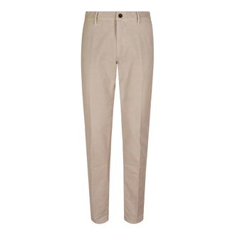 Incotex Homme, Pantalons, Beige, Taille: W36 Pantalon en velours c&ocirc;tel&eacute; stretch coupe slim