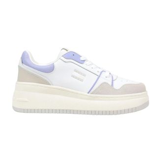 Tommy Jeans Femme, Chaussures, Blanc, Taille: 36 EU Retro Basket Flatform