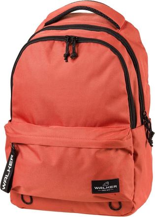 Walker Alpha Classic Rucksack mit 3 Fächern, Seitentaschen, gepolsterter Rücken, verstellbare Schultergurte, Rot, 32 x 23 x 45 cm, Casual