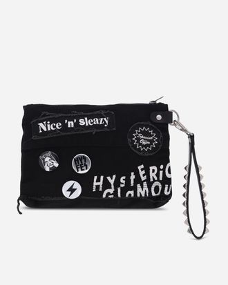 Hysteric Glamour Studs Belt Clutch Bag Black