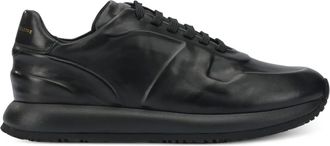Officine Creative baskets en cuir à logo embossé - Noir