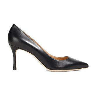 Sergio Rossi Schwarze Lederpumps mit Spitzer Zehenpartie - - Shoes - Damen - Schwarzk - 35 1/2 EU