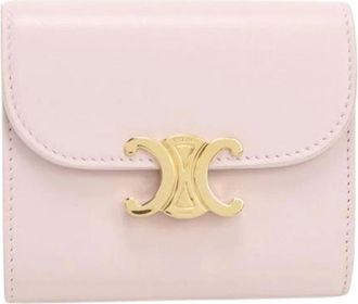Celine Portefeuille Tri-fold Vintage doccasion - Femme - Pre-owned - Rose - Taille: ONE Size