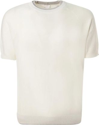 Eleventy Homme, Pulls, Blanc, Taille: XL Pull ras du cou