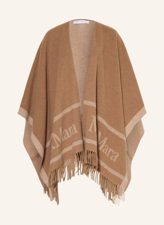 Max Mara Jacquard-Cape Hilde braun