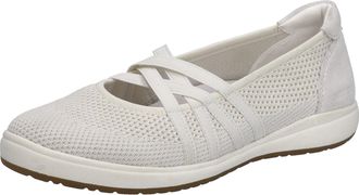 Josef Seibel Damen Klassische Ballerinas Caren 67,Weite G (Normal),Wechselfußbett,Slip-ons,Freizeitschuhe,sportlich,Pumps,Weiss,36 EU