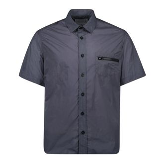 sacai Nylon Blau-Graues Hemd Fr&uuml;hling-Sommer 2025 - - Shirts - Herren - Blau - S