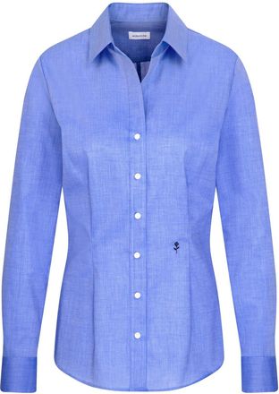 Seidensticker Damen Bluse - Hemdbluse - Kelchkragenbluse - Klassisch - Elegant - B&uuml;gelleicht - Slim Fit - Kurzarm - Uni - 100% Baumwolle