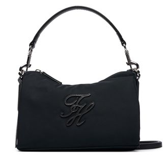 Tommy Hilfiger Handtasche Tommy Hilfiger Th Elevated Nylon Mini Crossover AW0AW18623 Schwarz