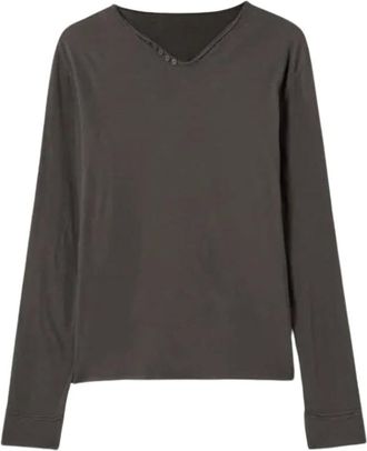 Zadig&Voltaire Homme, Tops, Brun, Taille: XL Monastir Henley T-Shirt