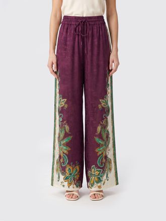 Alemais Hoch taillierte Palazzo-Hose aus Seide und Viskose mit Blumendruck