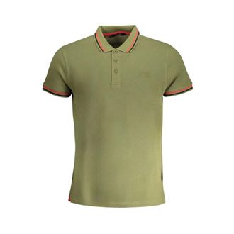 Cavalli Homme, Tops, Vert, Taille: XL Polo Vert &agrave; Manches Courtes