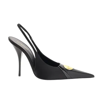 Saint Laurent Louis 110 Slingback Pumps - - Shoes - Damen - Schwarzk - 38 1/2 EU