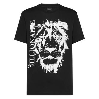 Billionaire Boys Club Homme, Tops, Noir, Taille: XL T-Shirt Col Rond Lion
