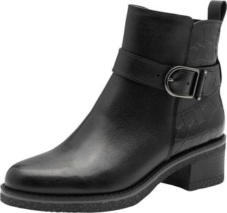 Marco Tozzi Marco Tozzi Damen Stiefeletten mit Lederanteil Blockabsatz, Schwarz (Black Comb), 37 EU