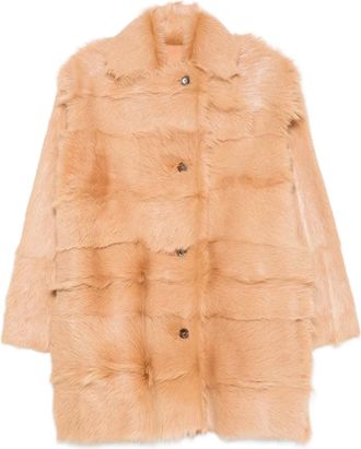 Alberta Ferretti manteau ample - Marron