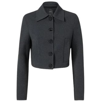 Pinko Doccia Single-breasted Jacket - - Jackets - Damen - Grau - S