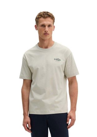 Marc O'Polo T-Shirt loose mit Fisch-R&uuml;ckenprint