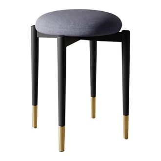 Generic Barhocker aus technischem Stoff, K&uuml;chen- und Esszimmerstuhl, Schminktischhocker mit 4 stabilen Metallbeinen, 29 cm x 46 cm