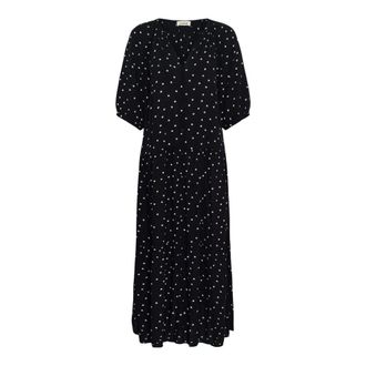 Soaked In Luxury Zaya Flowy Maxi-Kleid SS - - Dresses - Damen - Schwarzk - S
