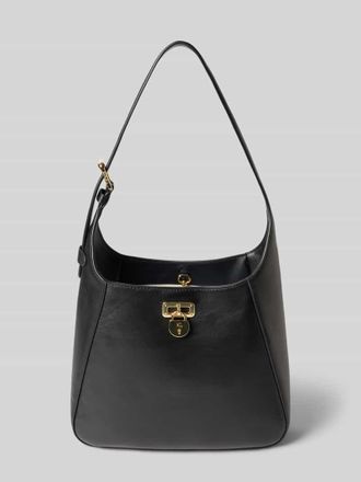 Lauren Ralph Lauren Lederhandtasche mit Label-Applikation Modell TANNER