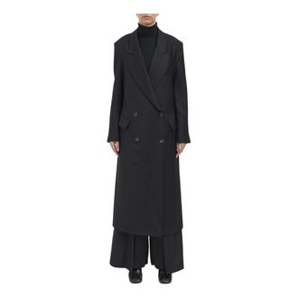 Andrea Ya'aqov Langer Mantel aus Schurwolle - - Coats - Damen - Schwarzk - M