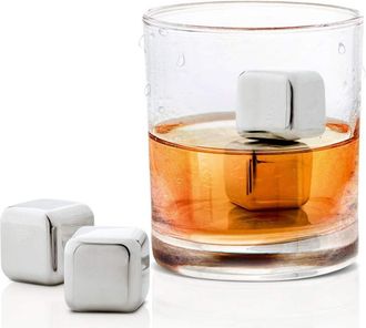 Blomus 63539 Eiswürfel Lounge, Edelstahl poliert, 2.5 x 2.5 x 2.5 cm, 4 Einheiten