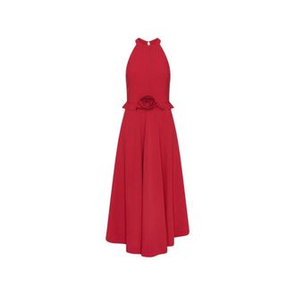 Rotate Rotate Birger Christensen, Femme, Robes, Rouge, Taille: 42 FR Robe &agrave; d&eacute;tails floraux