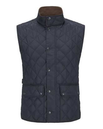 Barbour Weste mit Rautensteppmuster und Metall-Druckkn&ouml;pfen in