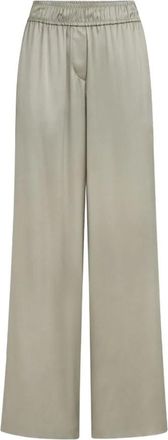 Brunello Cucinelli Femme, Pantalons, Vert, Taille: 36 FR Pantalon Large