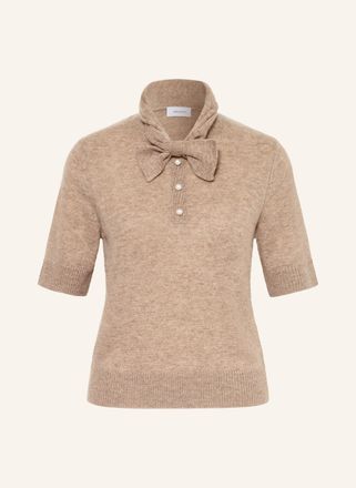 Darling Harbour Darling Harbour Strickshirt Mit Cashmere Und Schluppe beige