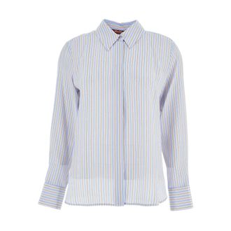 Max Mara Femme, Blouses et Chemises, Multicolore, Taille: 36 FR Chemise en soie ray&eacute;e