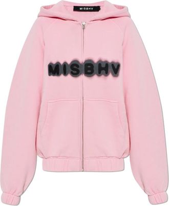 Misbhv Misbhv, Femme, Sweatshirts et sweats &agrave; capuche, Rose, Taille: 34 FR Community Zipped Sweat &agrave; capuche