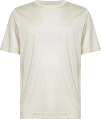 D4.0 Homme, Tops, Blanc, Taille: S T-shirt &agrave; col rond