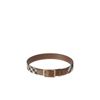 Loewe Vintage Check G&uuml;rtel - - Accessories - Damen - Braun - 85 CM